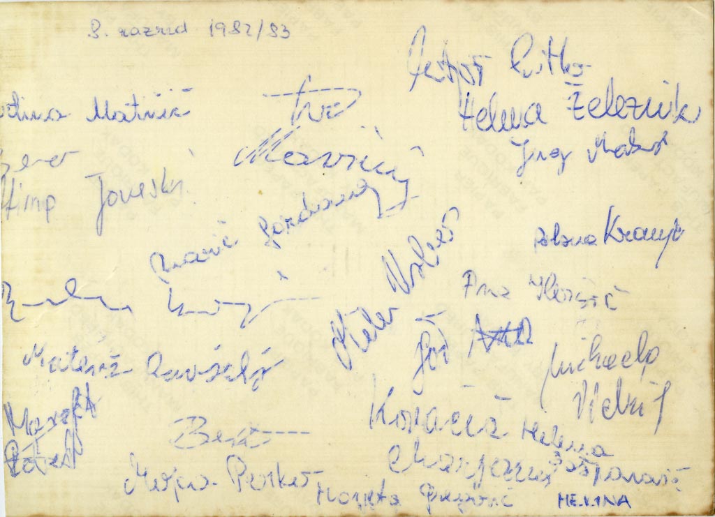 Rakek 1982/83 – 8. razred | Stare slike